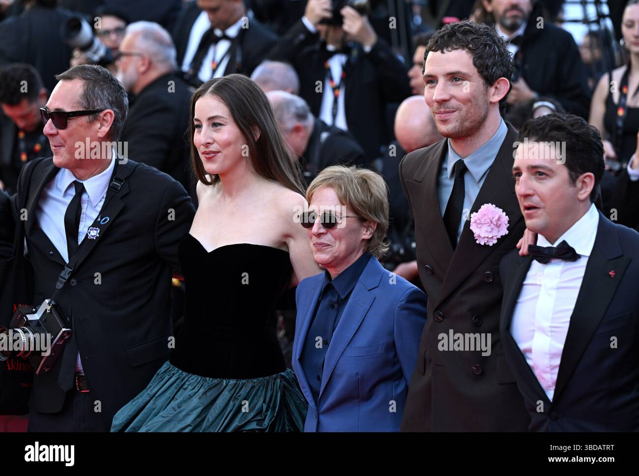 Cannes, France. May 23rd, 2025. Alana Haim, Kelly Reichardt and Josh O ...