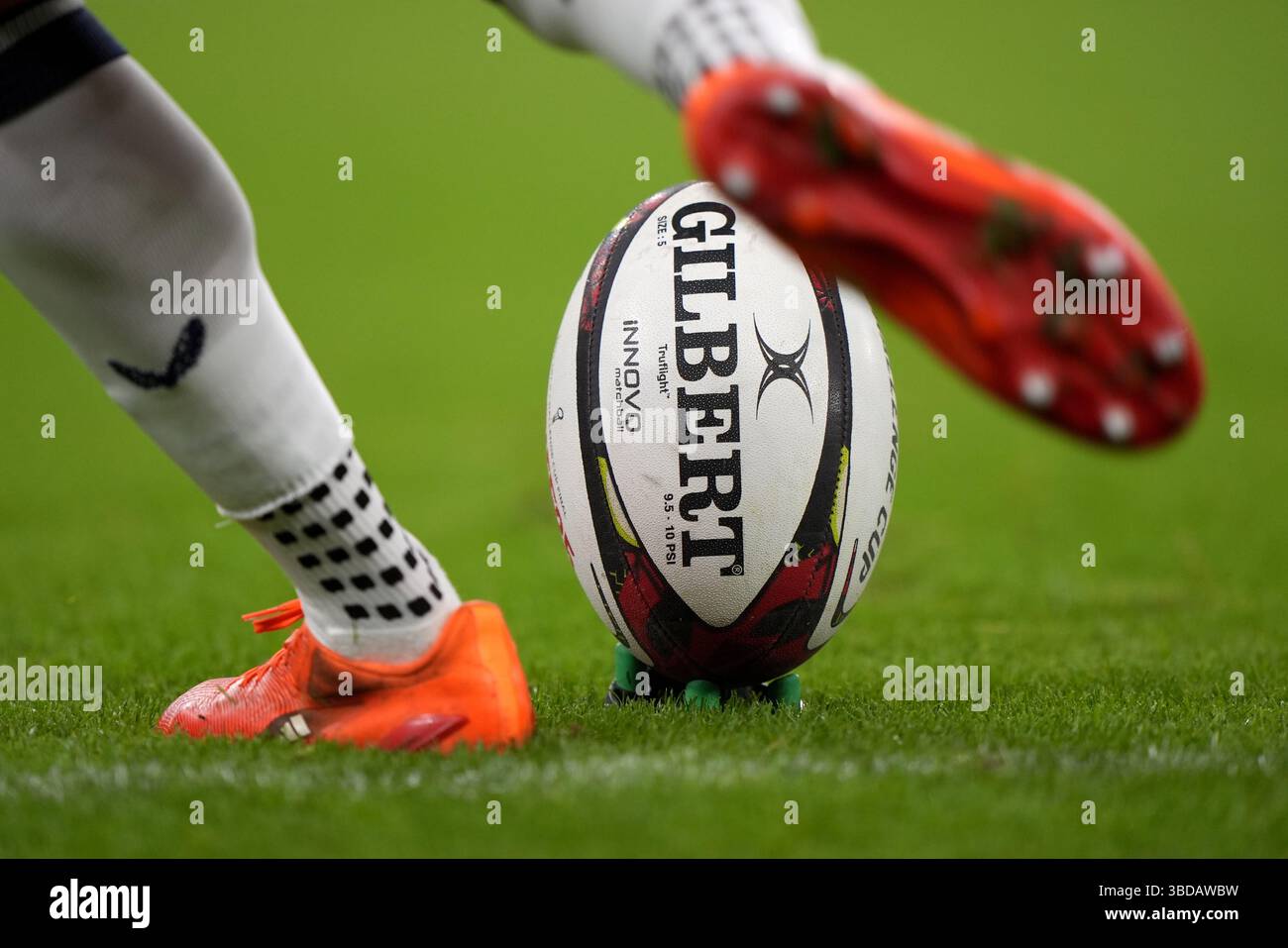 Players warming up before the EPCR Challenge Cup Final at the ...