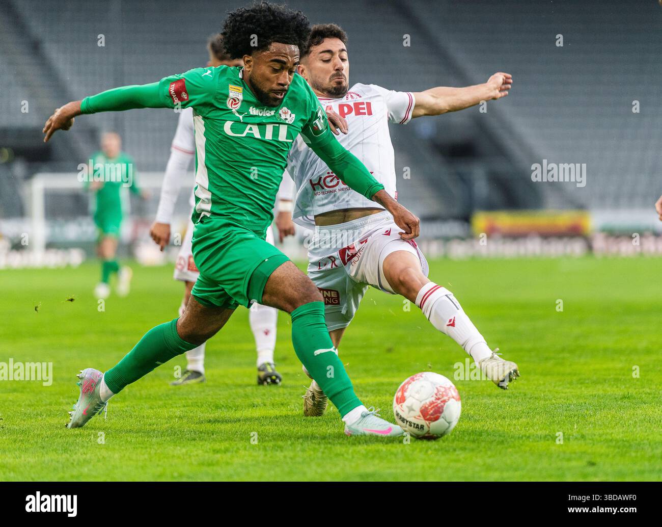 ABD0080 20250523 - INNSBRUCK - ÖSTERREICH: v.l. Quincy Butler (WSG ...