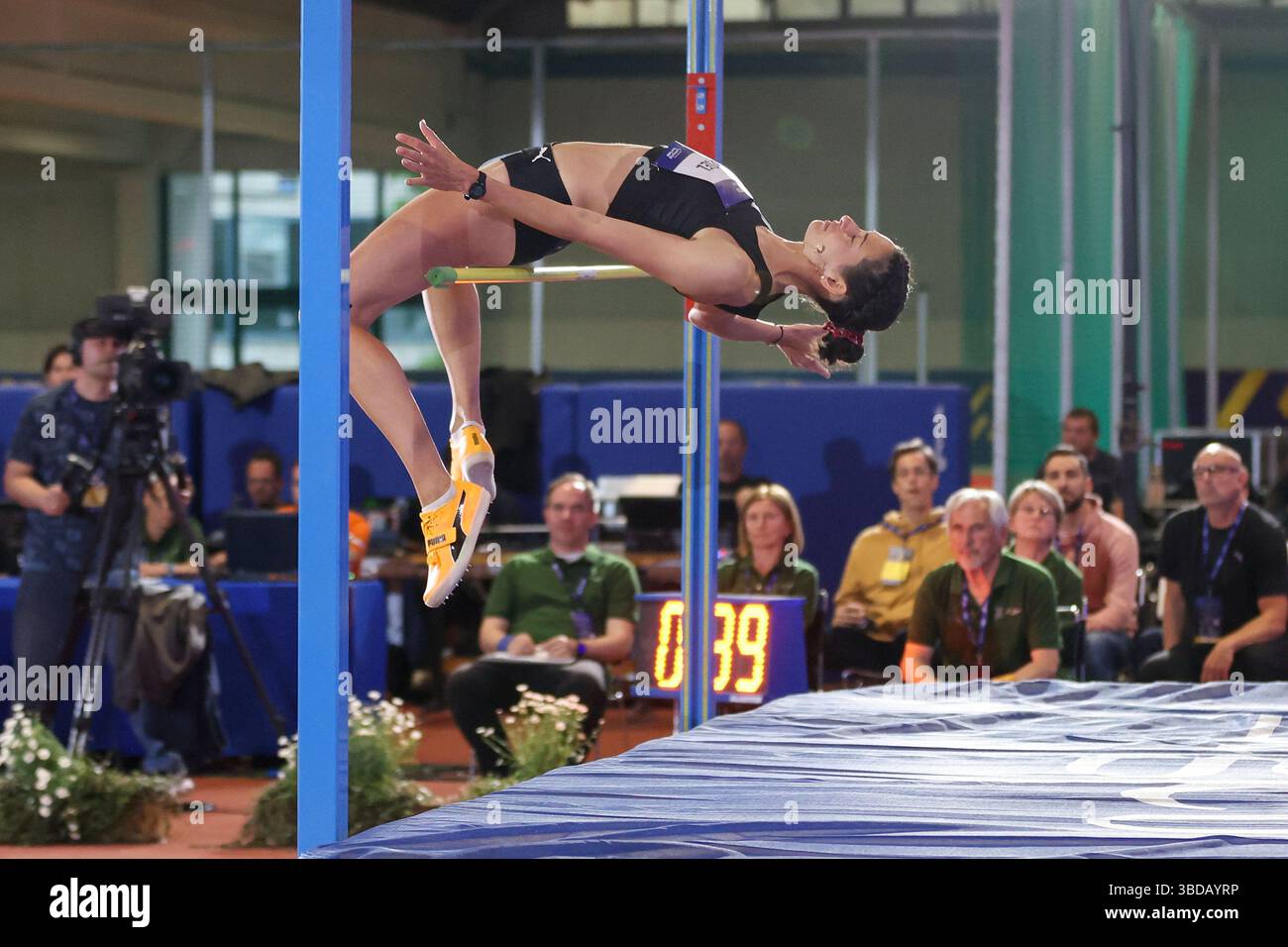 Croatia. 23rd May, 2025. ZAGREB, CROATIA - MAY 23: Women's high jump ...