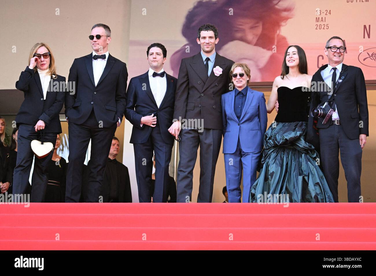 Cannes, France. 23rd May, 2025. Amy Roth, Neil Kopp, John Magaro, Josh ...