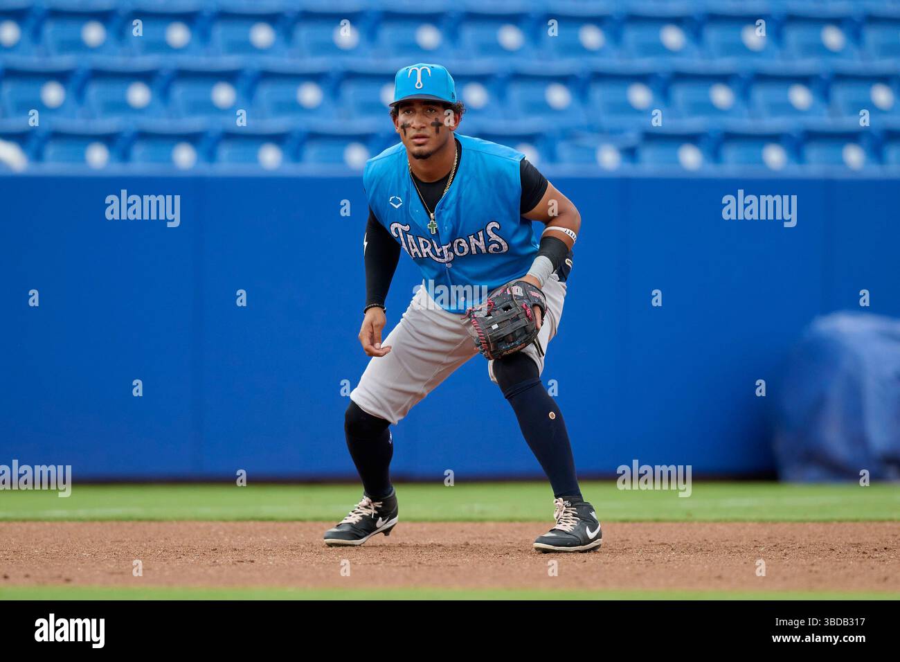 Tampa Tarpons third baseman Hans Montero (10) during an MiLB Florida ...