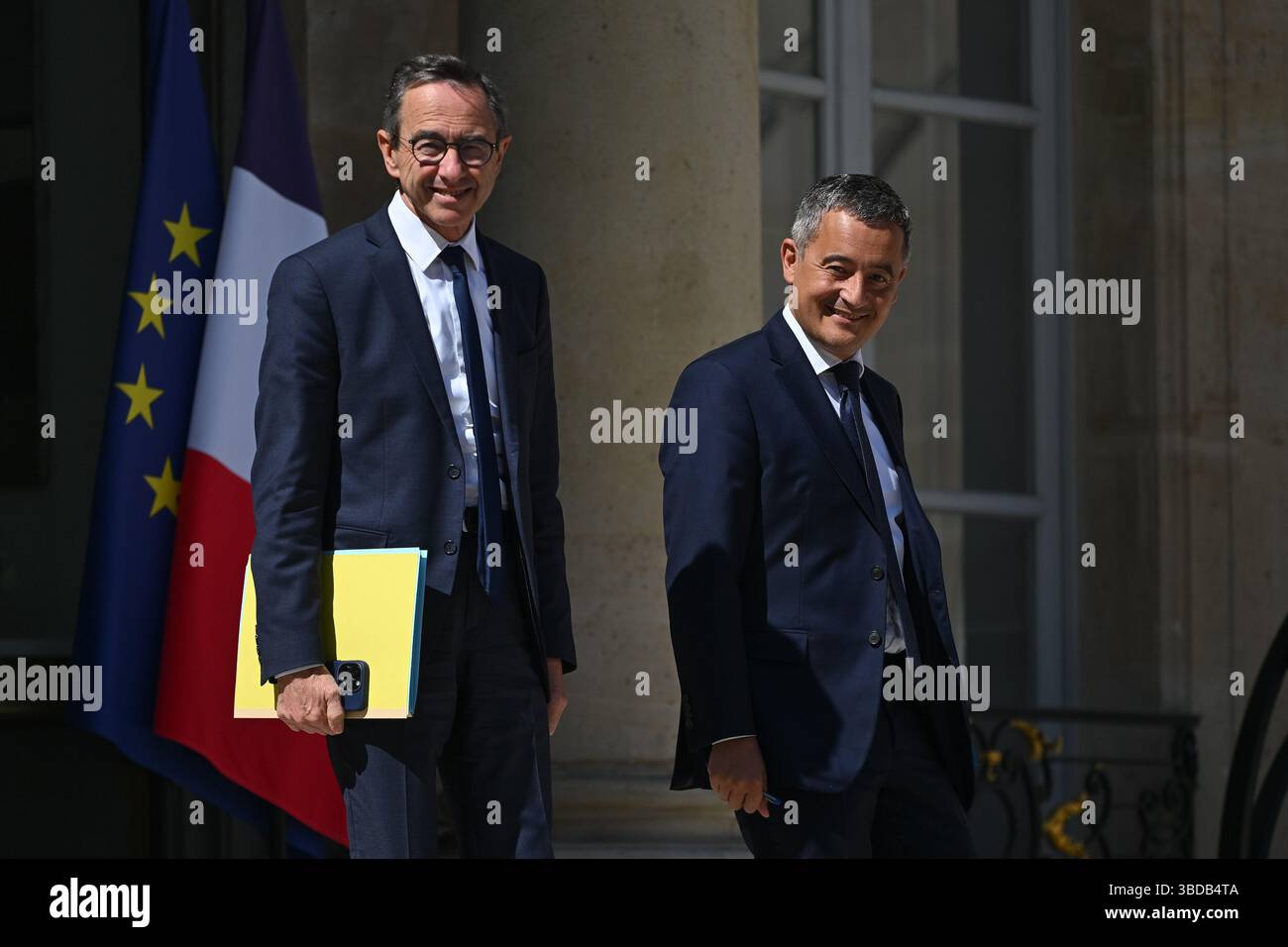 Paris, France. 23rd May, 2025. The Minister of the Interior, Bruno ...