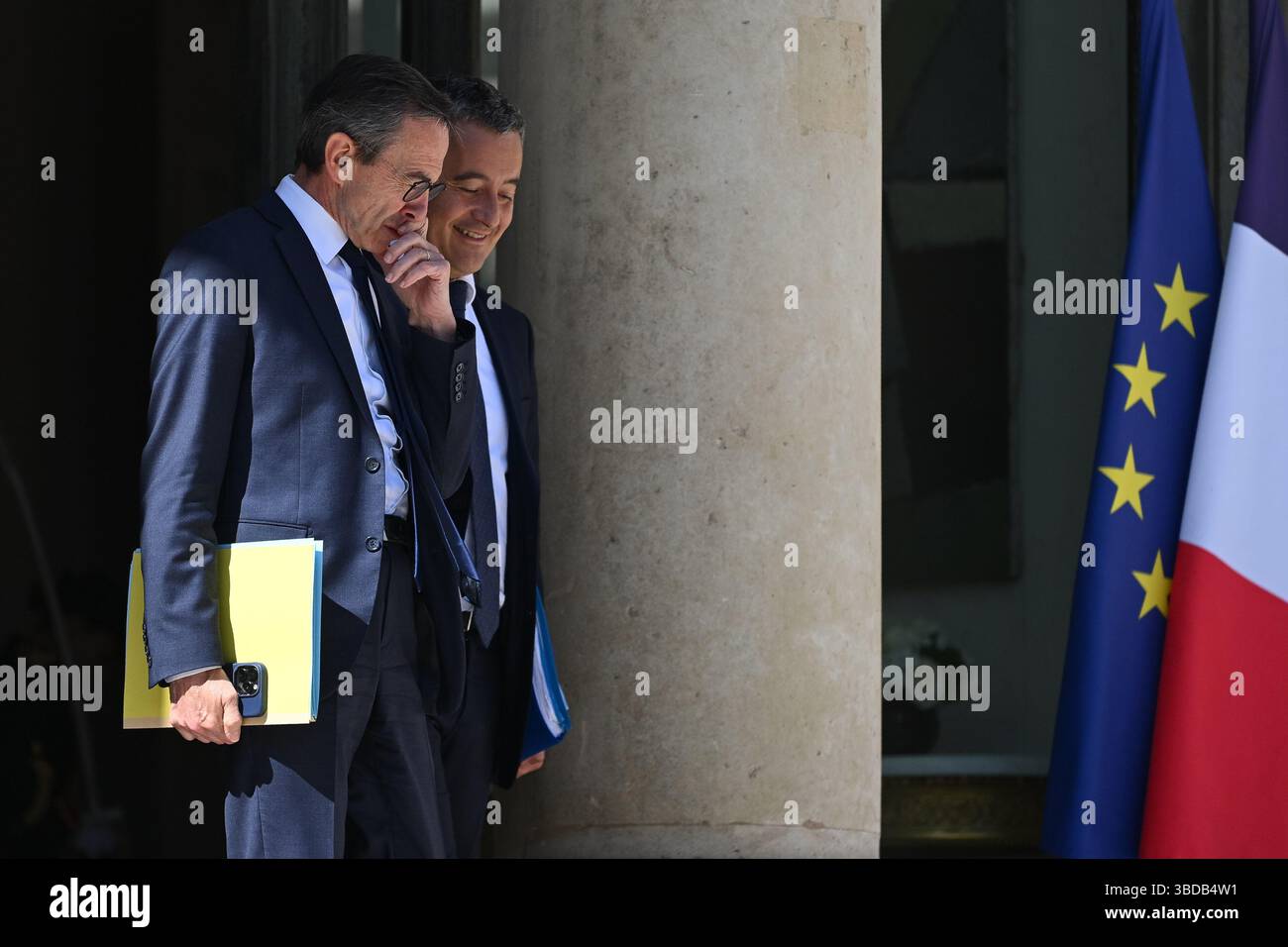 Paris, France. 23rd May, 2025. The Minister of the Interior, Bruno ...