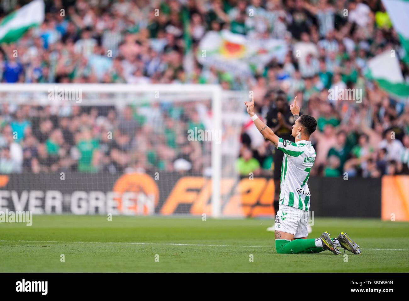 Antony Matheus dos Santos of Real Betis gestures during the Spanish ...