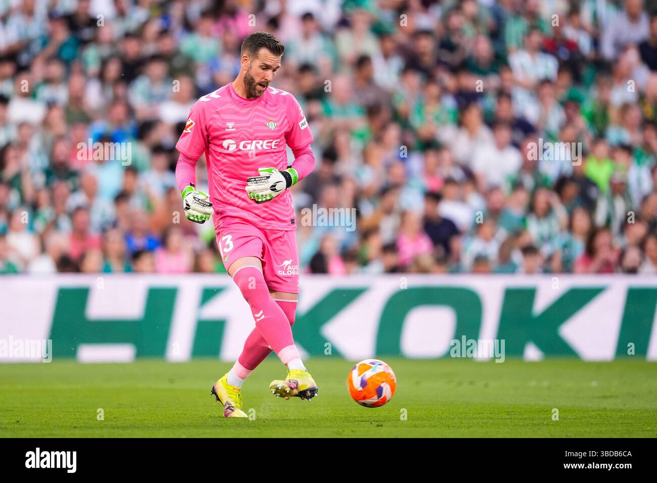 Adrian San Miguel of Real Betis in action during the Spanish league ...