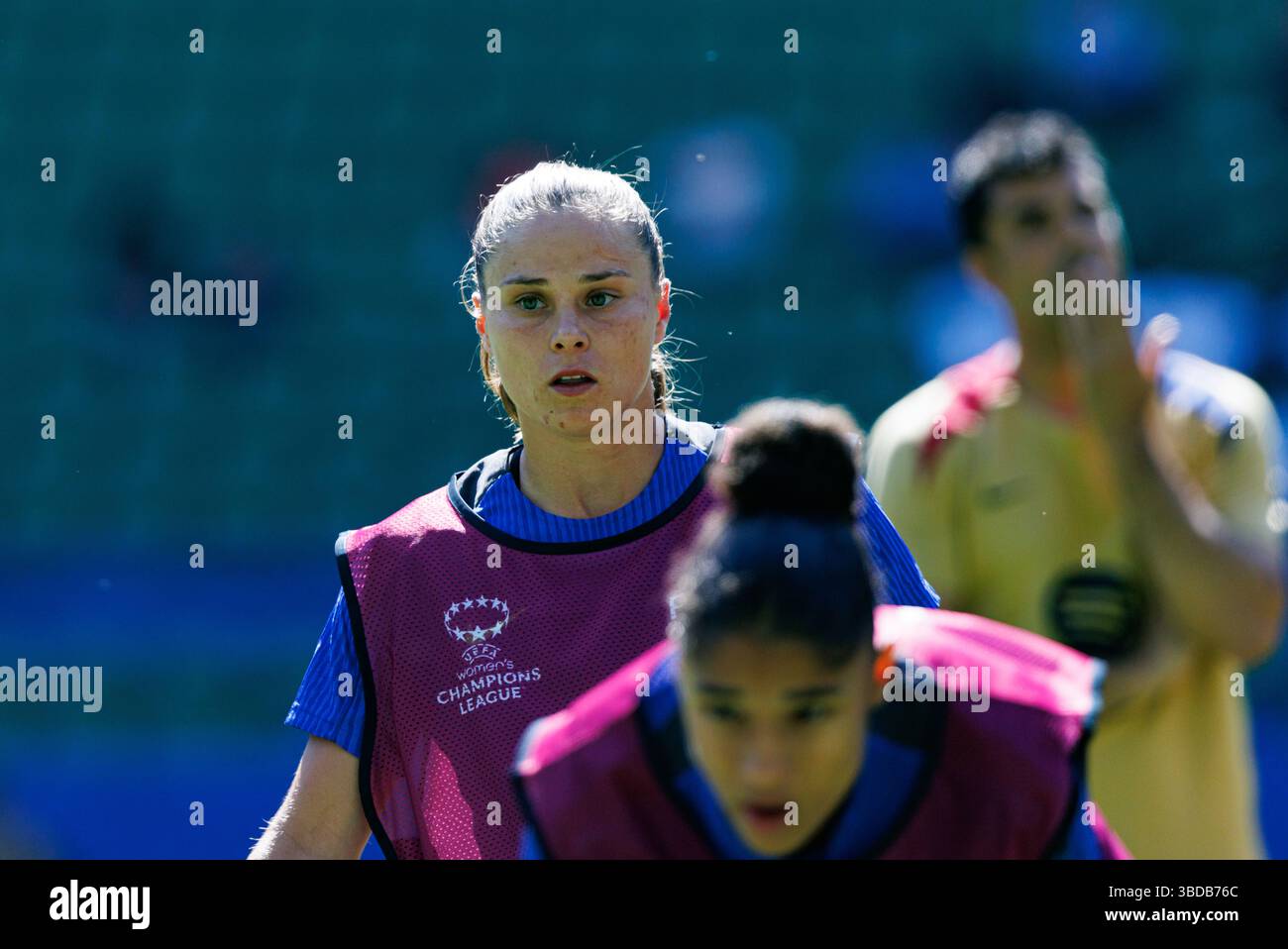 Ewa Pajor seen during Official training and walk around before UEFA ...