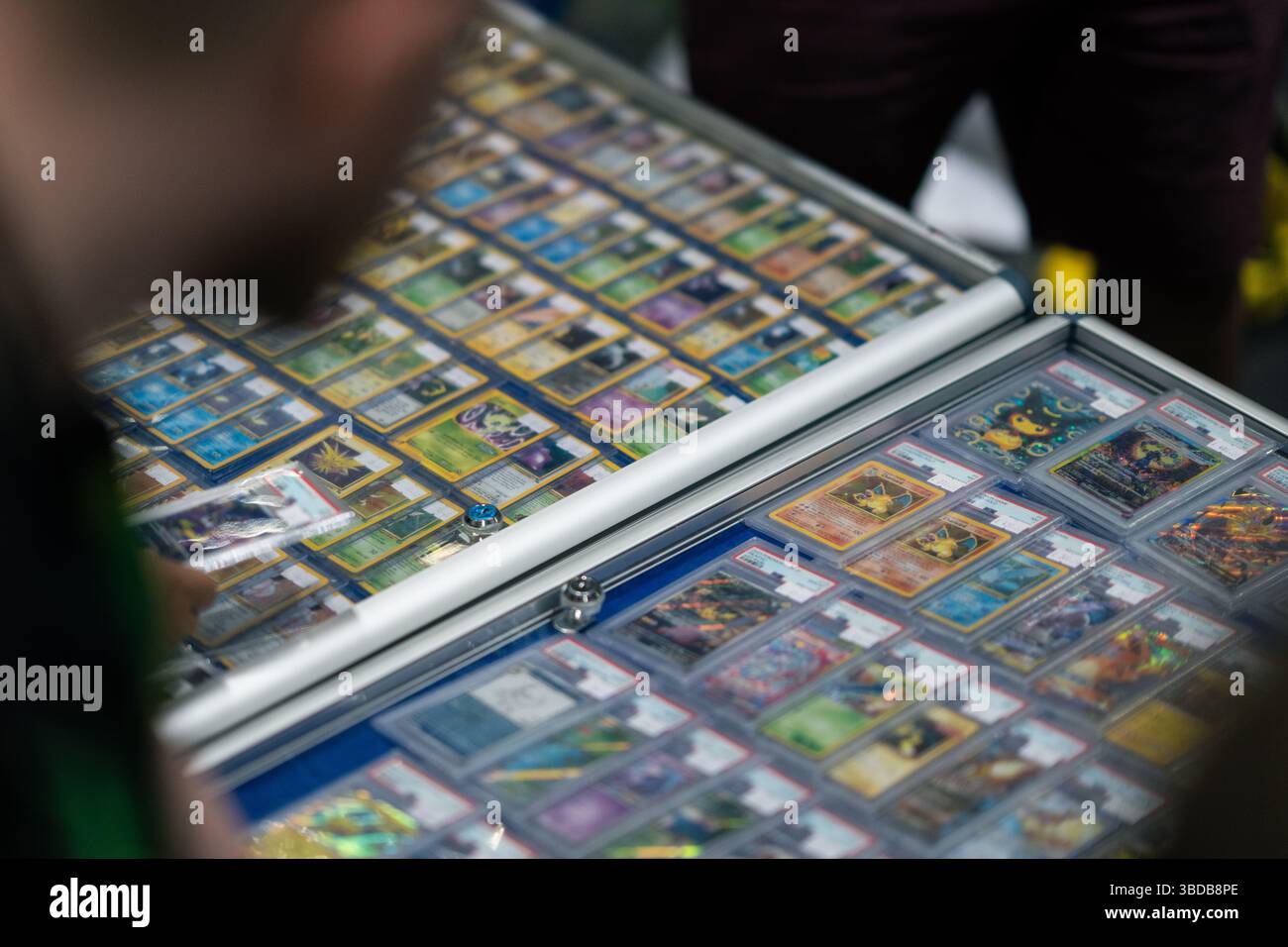LONDON, ENGLAND - OCTOBER 28: Pokemon cards a the MCM London Comic Con ...