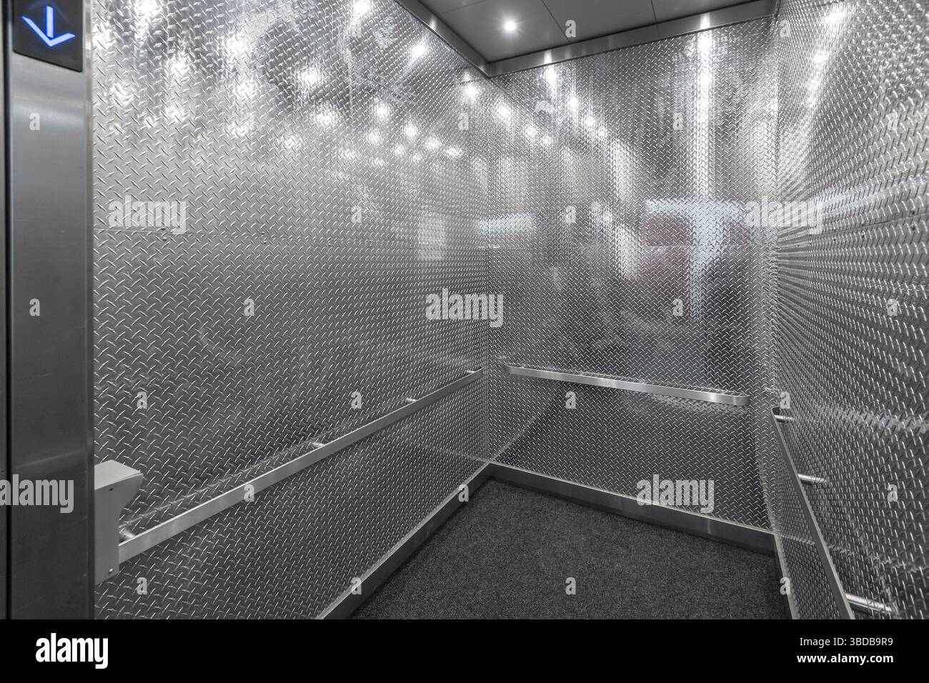 Elevator Lift Interior, New Jersey USA Stock Photo - Alamy