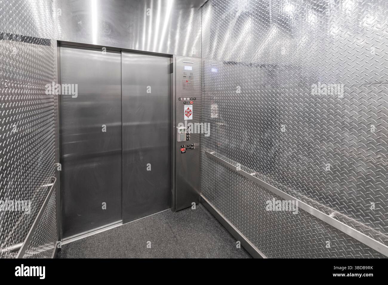 Elevator Lift Interior, New Jersey USA Stock Photo - Alamy