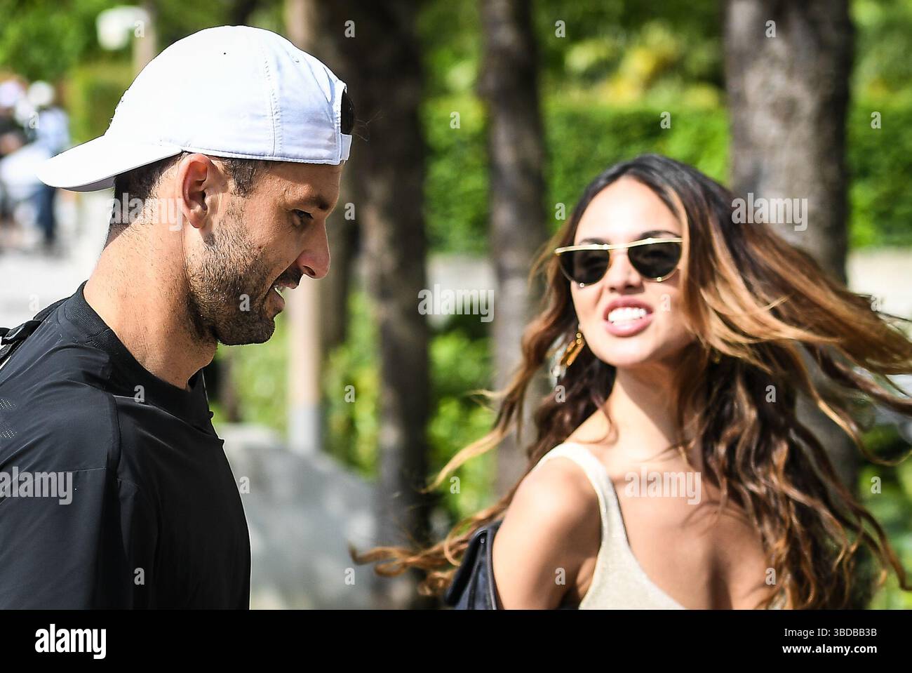 Grigor DIMITROV with his new girlfriend Eiza GONZALEZ during the Roland ...