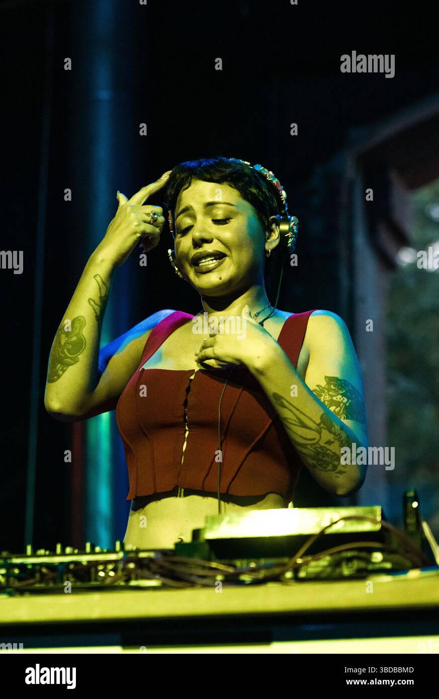 Madrid, Spain - 23rd May 2025. Ms Nina playing during a Dj session at ...