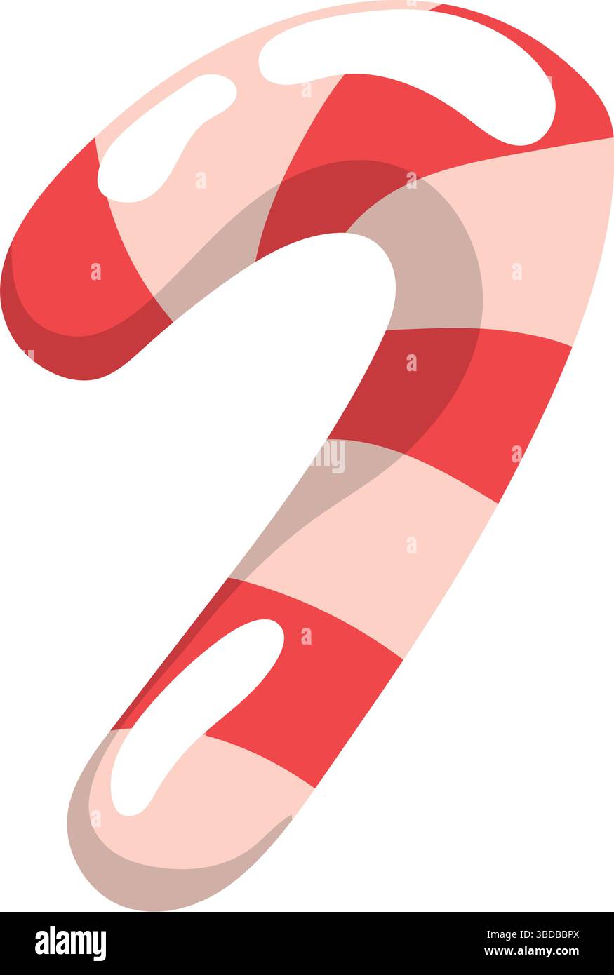 Red and white sugar cane Stock Vector Images - Alamy