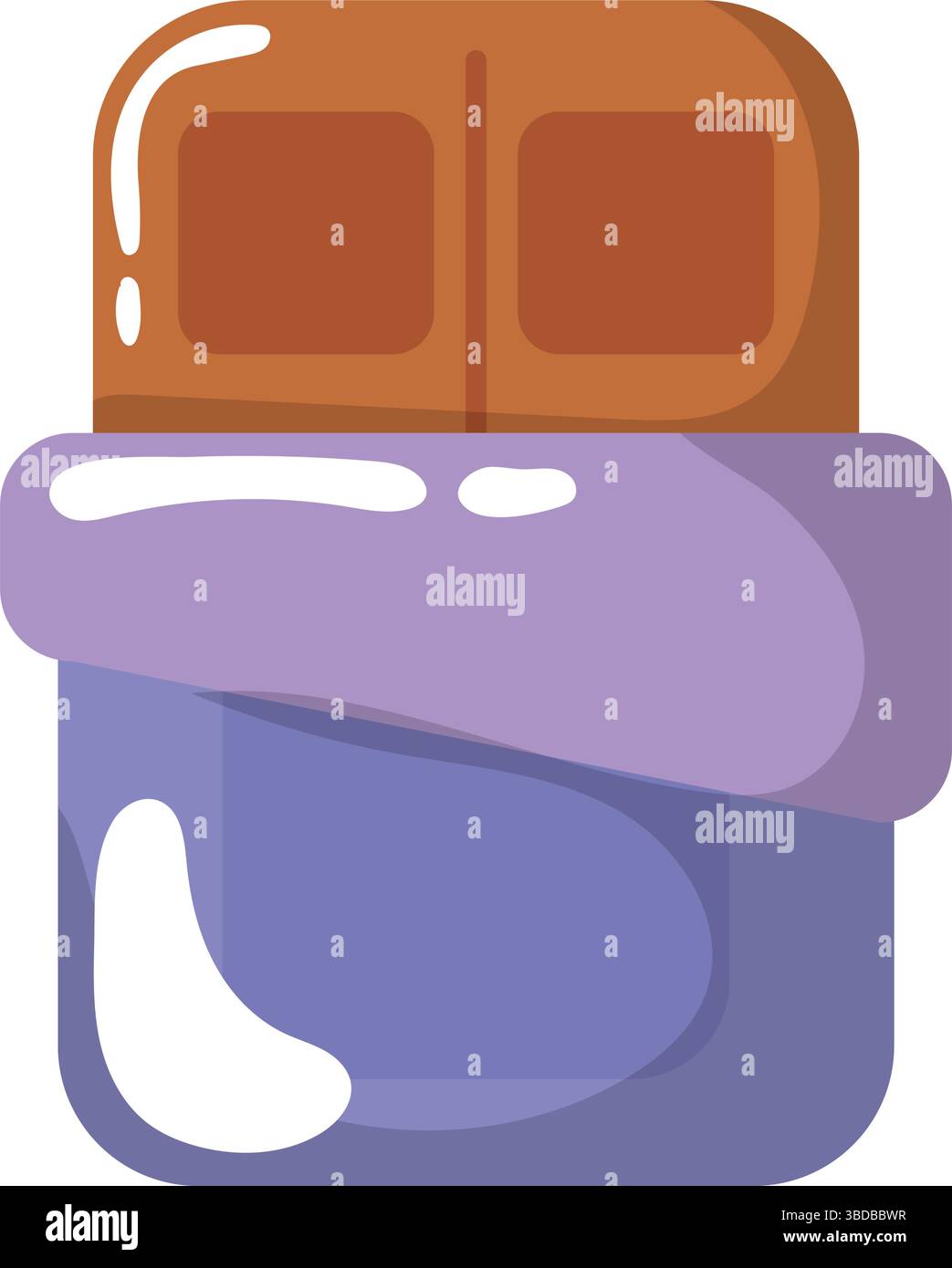 Classic chocolate bar Stock Vector Images - Alamy