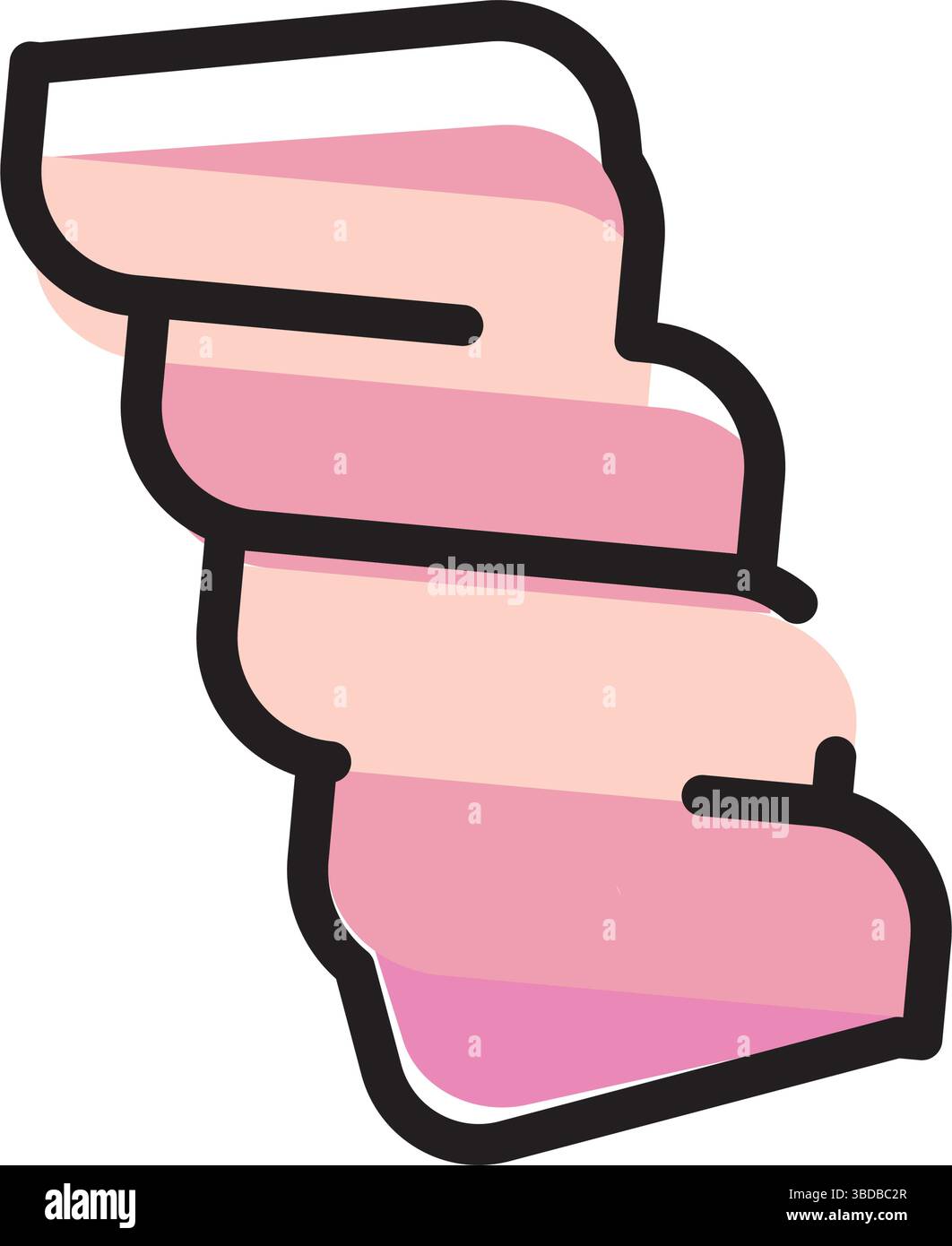 Twisted marshmallow candy. Vector Stock Vector Image & Art - Alamy