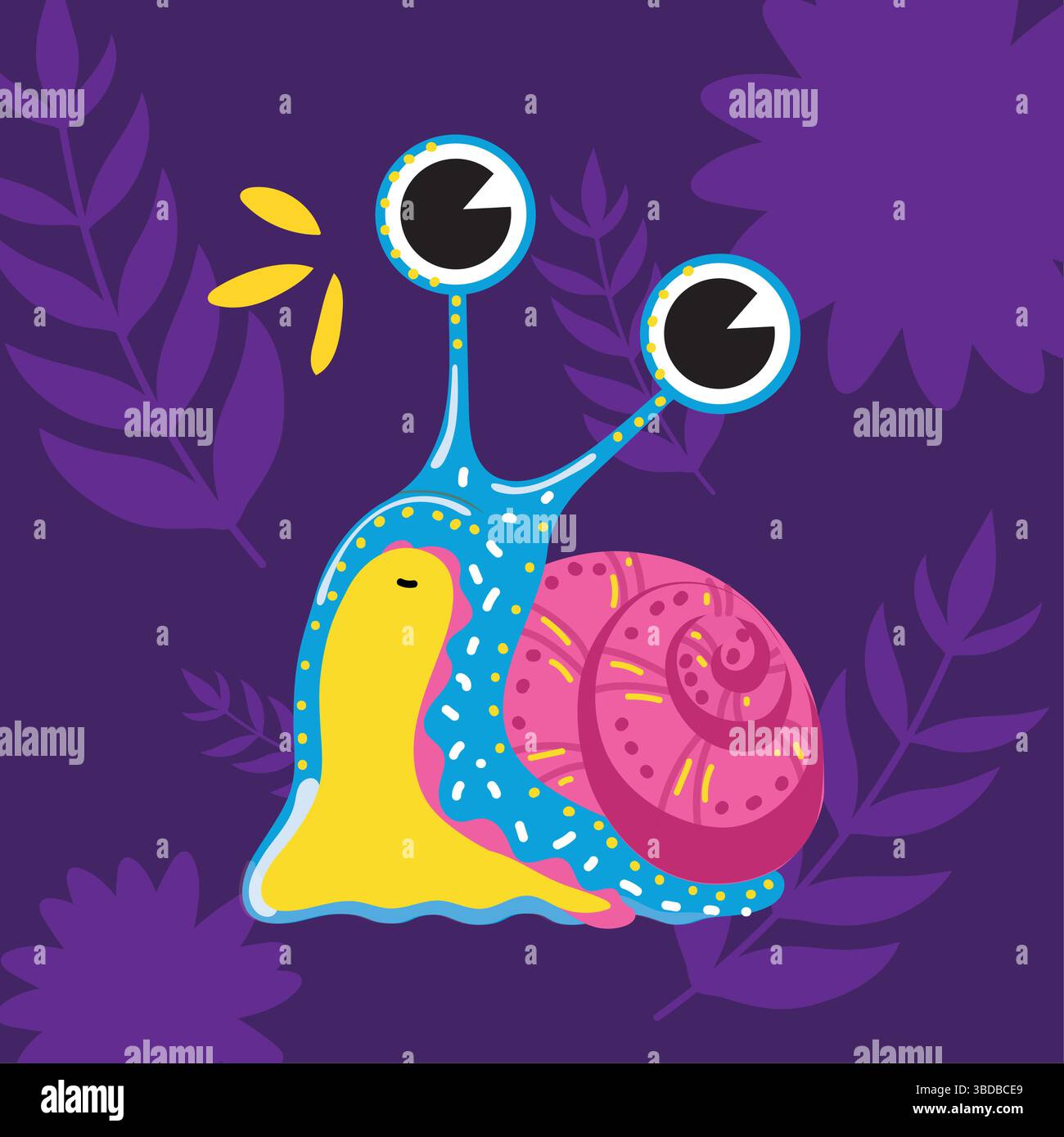 Pink blue spiral shell Stock Vector Images - Alamy