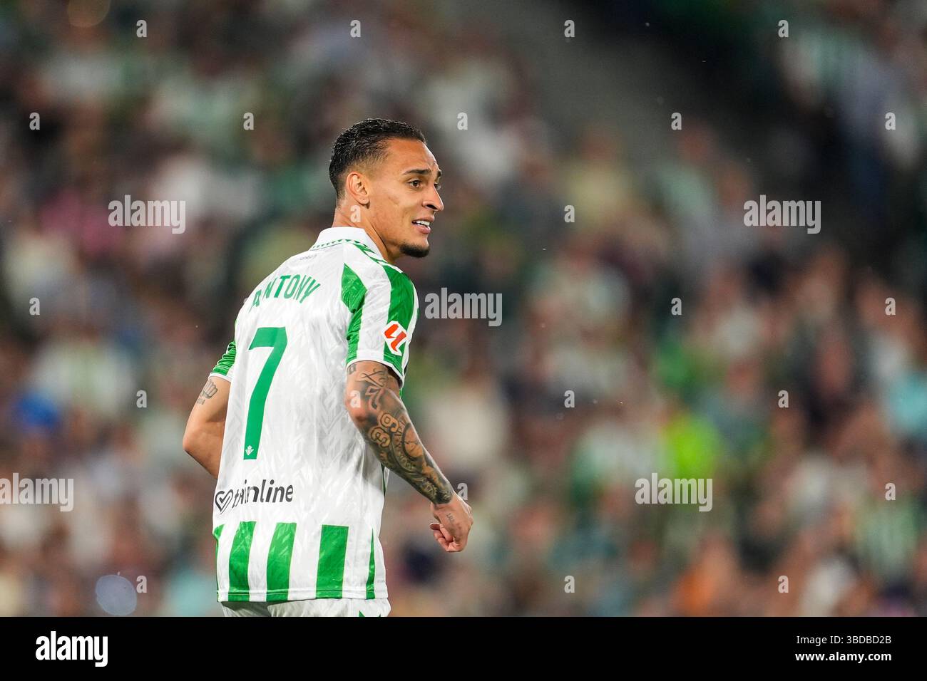 Antony Matheus dos Santos of Real Betis looks on during the Spanish ...