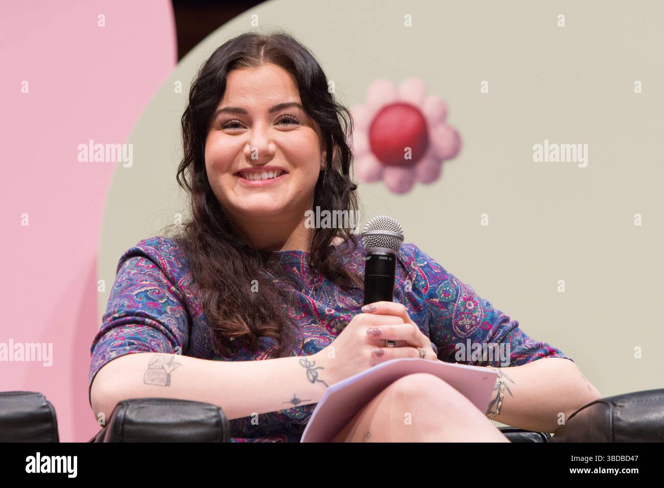 Torino, Italy. 18th May 2025. American writer Lauren Roberts is guest ...