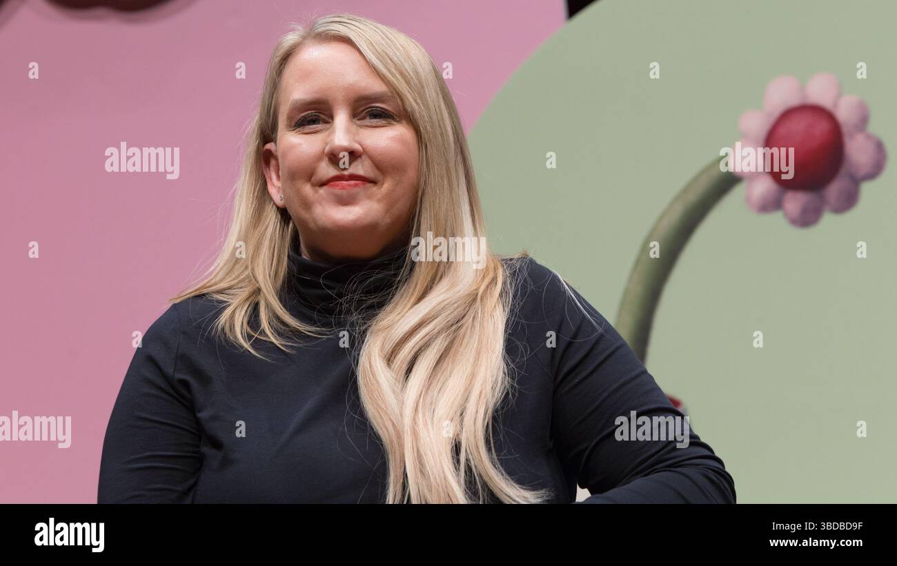 Torino, Italy. 18th May 2025. Romance writer Penelope Douglas is guest ...