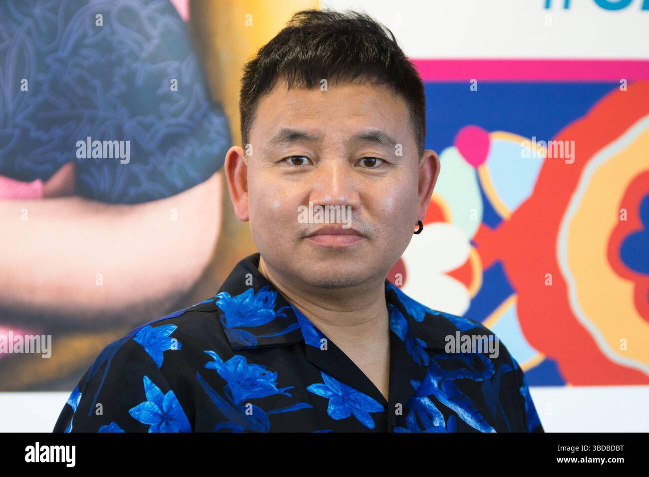 Torino, Italy. 18th May 2025. Korean writer Kim Ho-Yeon is guest of ...