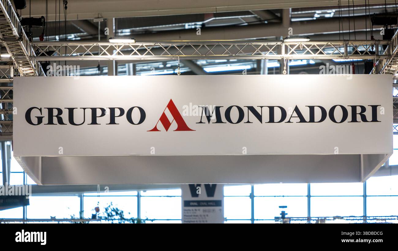 Torino, Italy. 18th May 2025. The logo of Italian publishing house ...