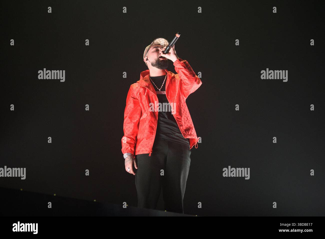 Singer David Cano Calleja, known as Cano, performs during a concert at ...