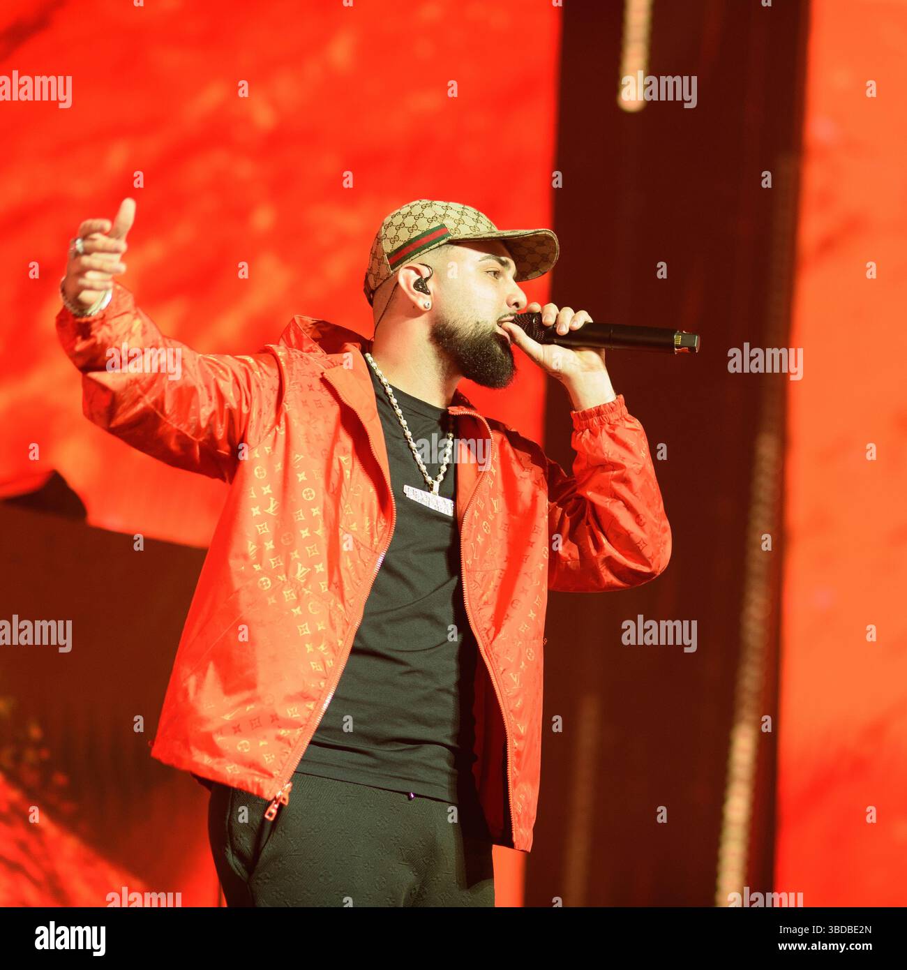 Singer David Cano Calleja, known as Cano, performs during a concert at ...