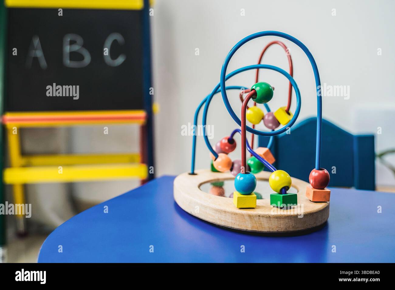 Natural wood educational toy in Montessori classroom - Ready for ...