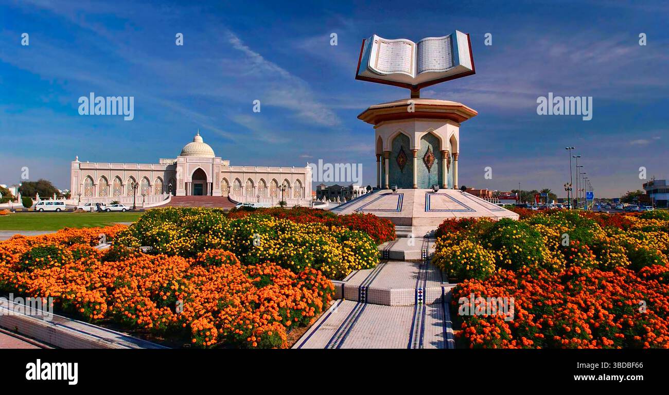 The Quran Monument (former book roundabout) at the Middle Eastern ...