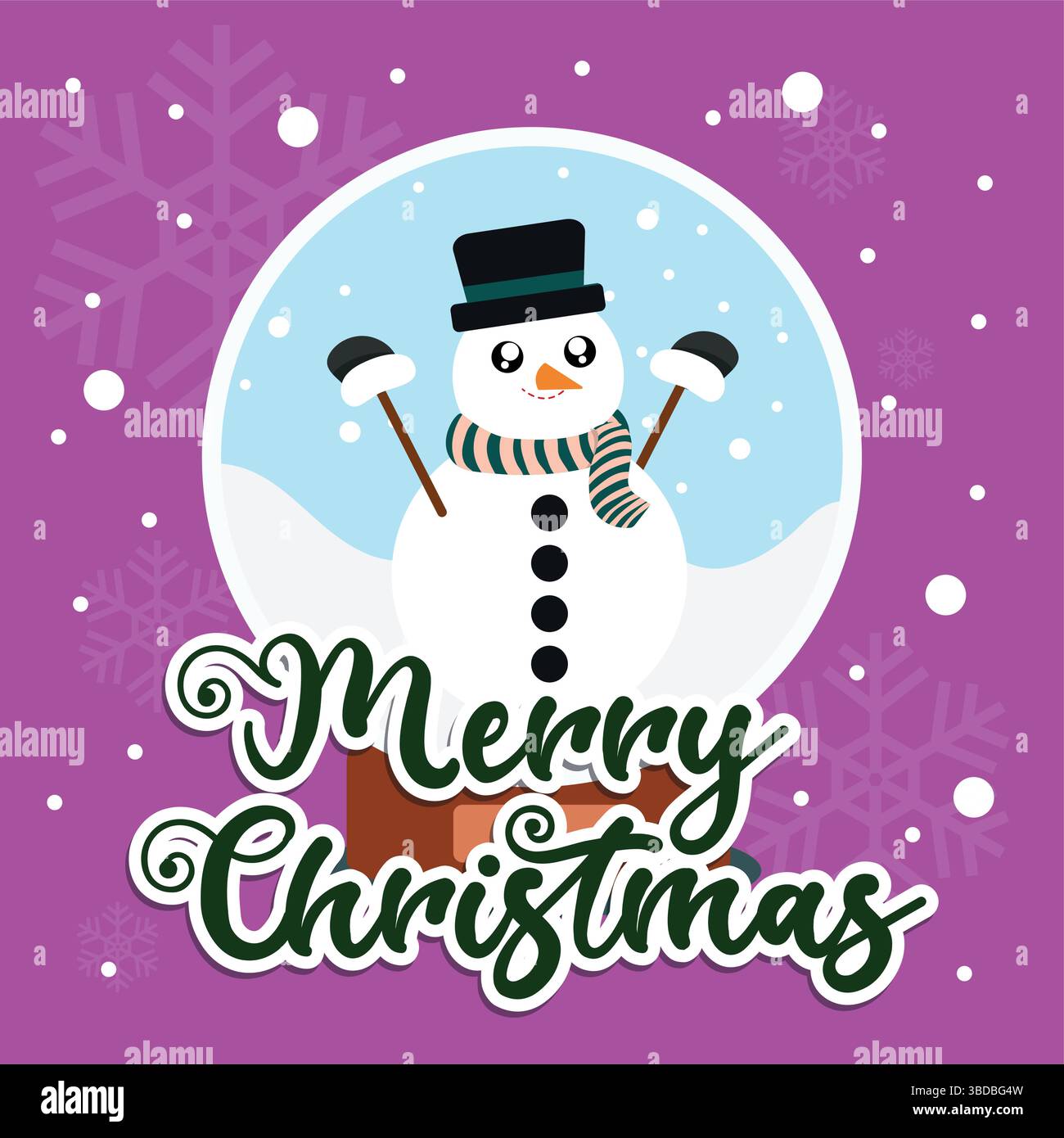 Festive snowman hat scarf Stock Vector Images - Alamy