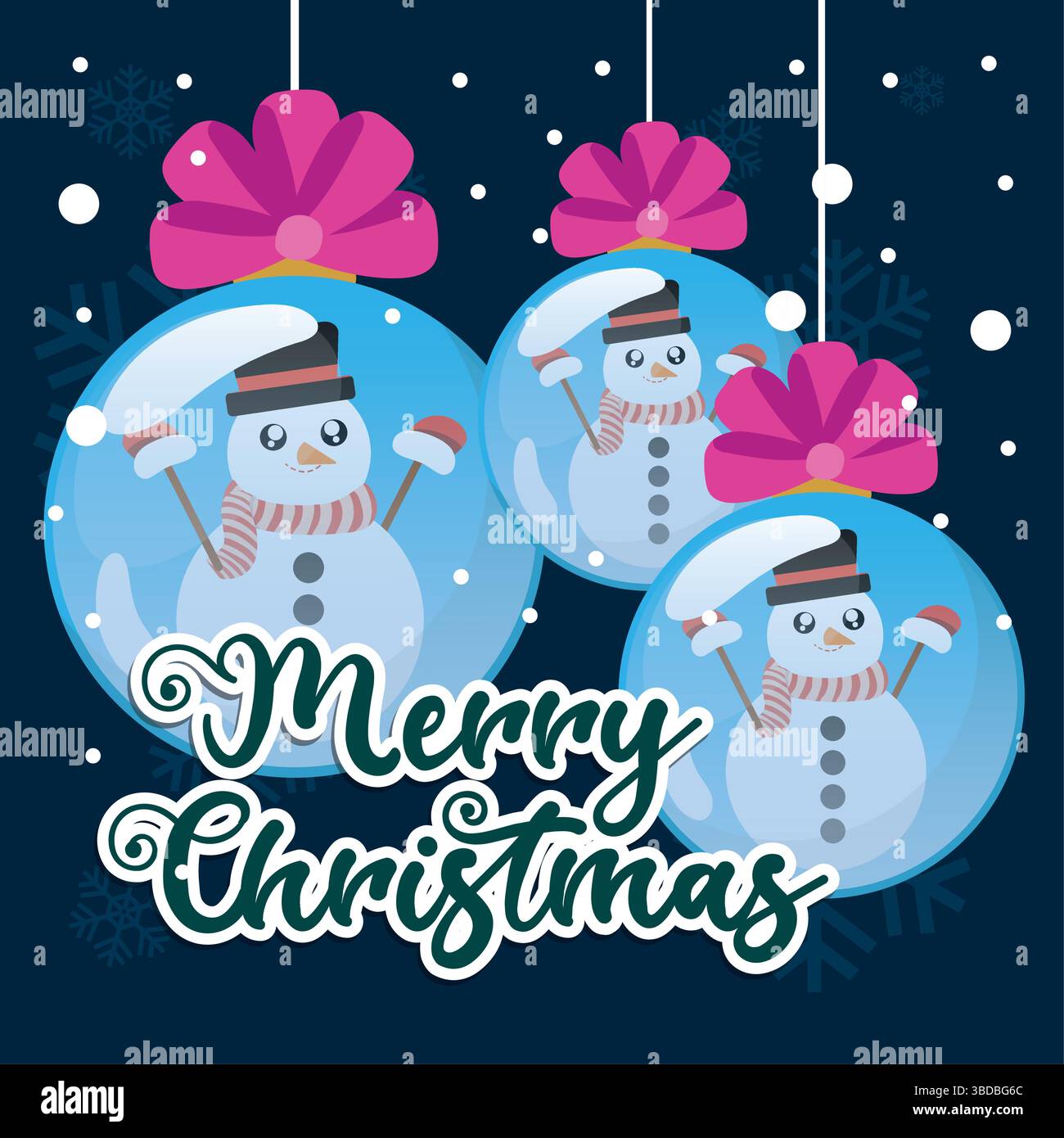 Blue christmas ornaments on Stock Vector Images - Alamy