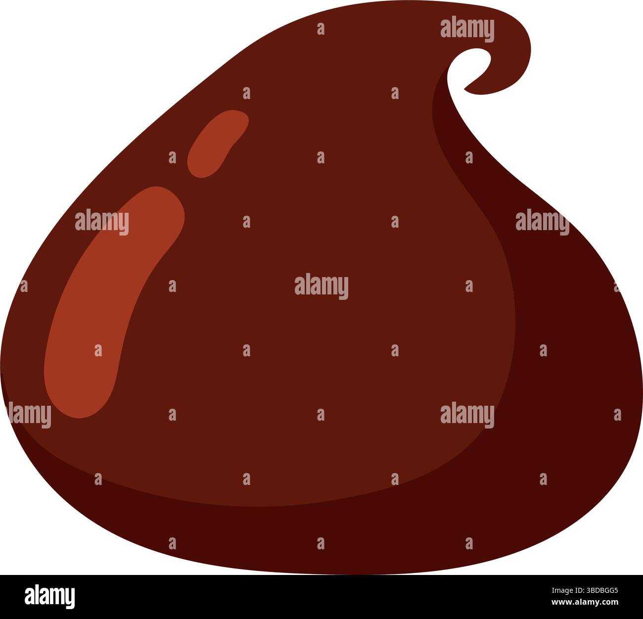 Swirled chocolate candy drop. Vector Stock Vector Image & Art - Alamy