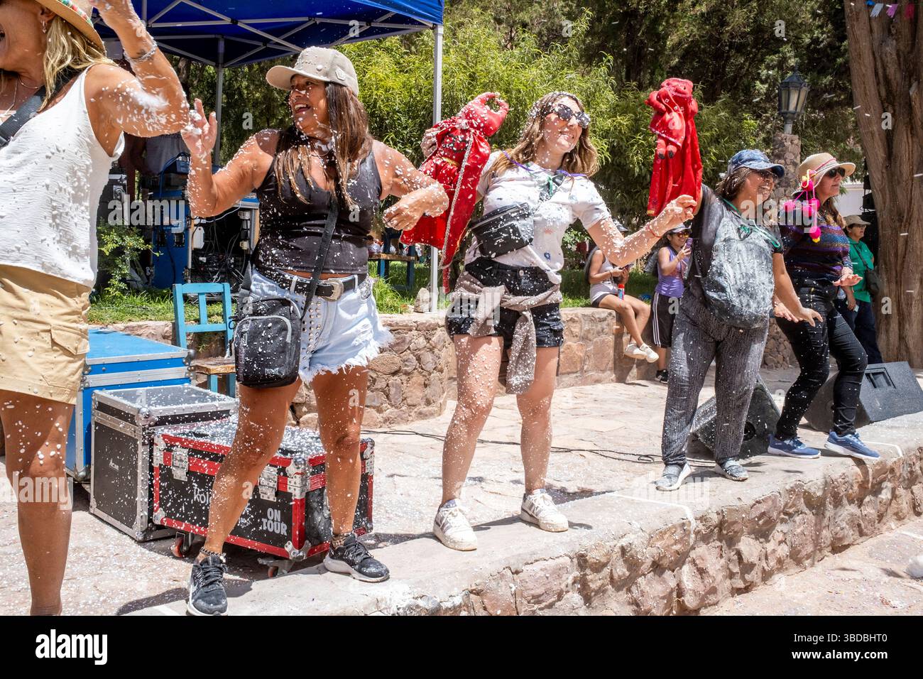 Happy Revellers Holding Devils and Dancing At The Annual Carnival In ...