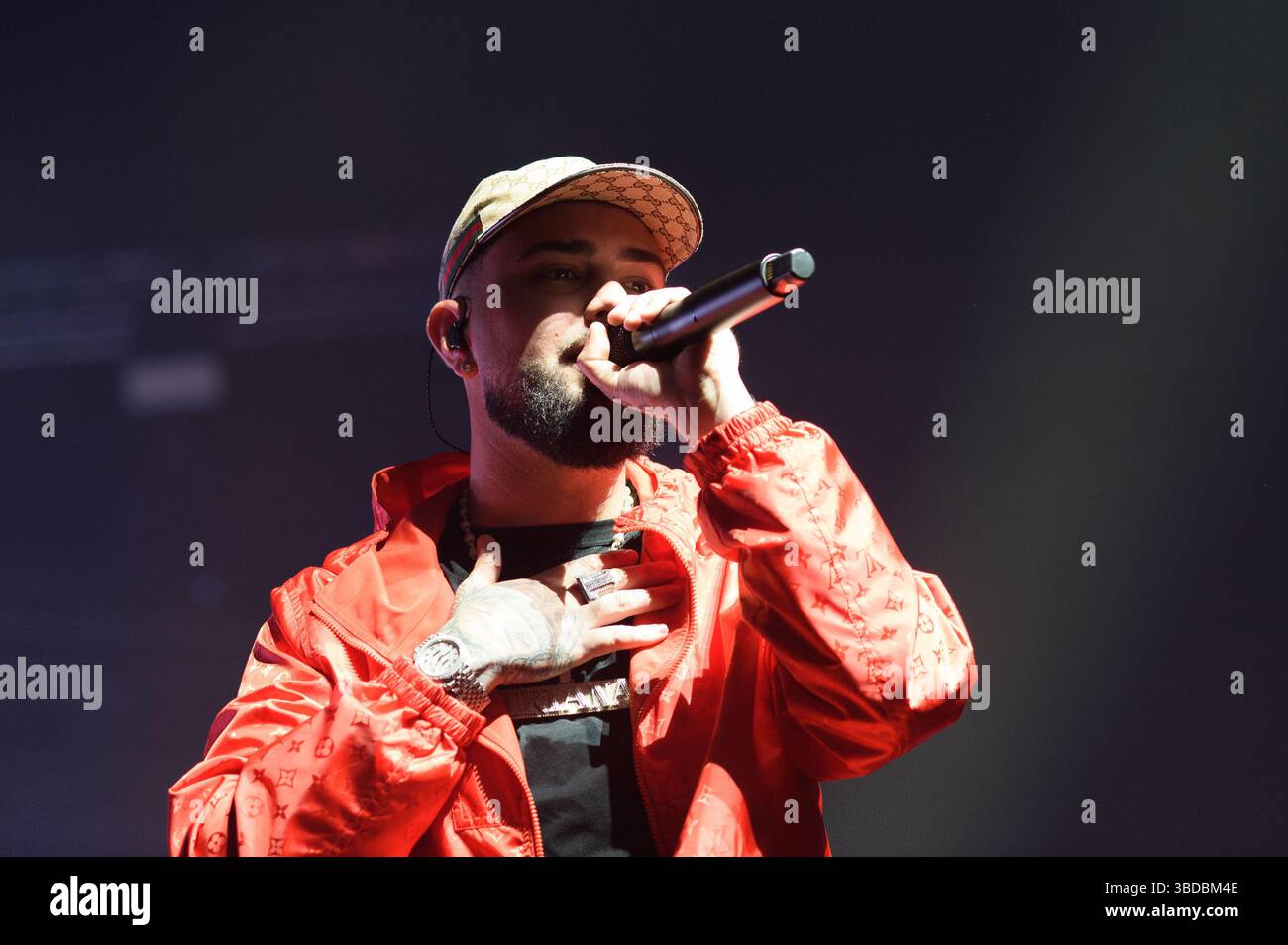 Madrid, Spain. 23rd May, 2025. Singer David Cano Calleja, known as Cano, performs during a ...