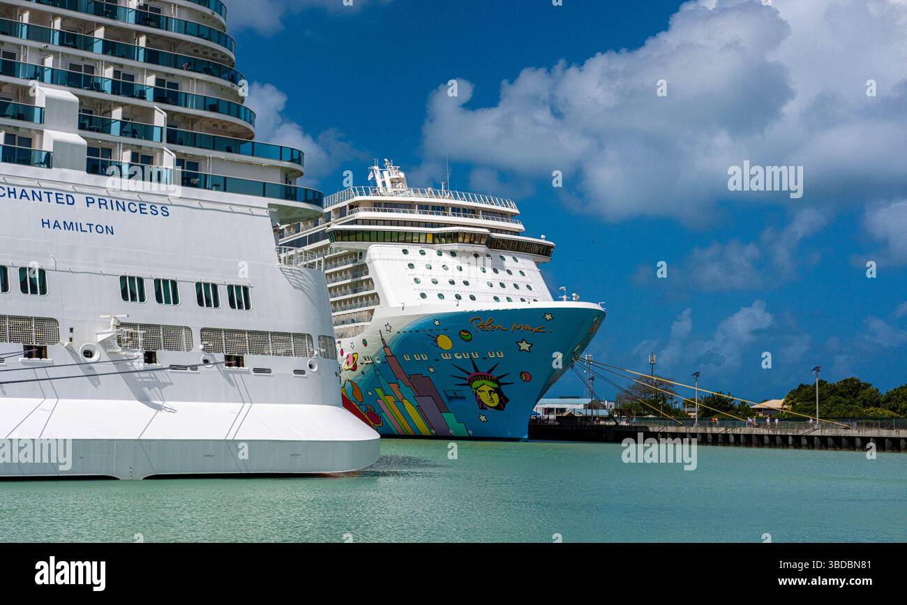 ANTIGUA, WEST INDIES - February 3, 2025: Princess Cruise Ship in ...