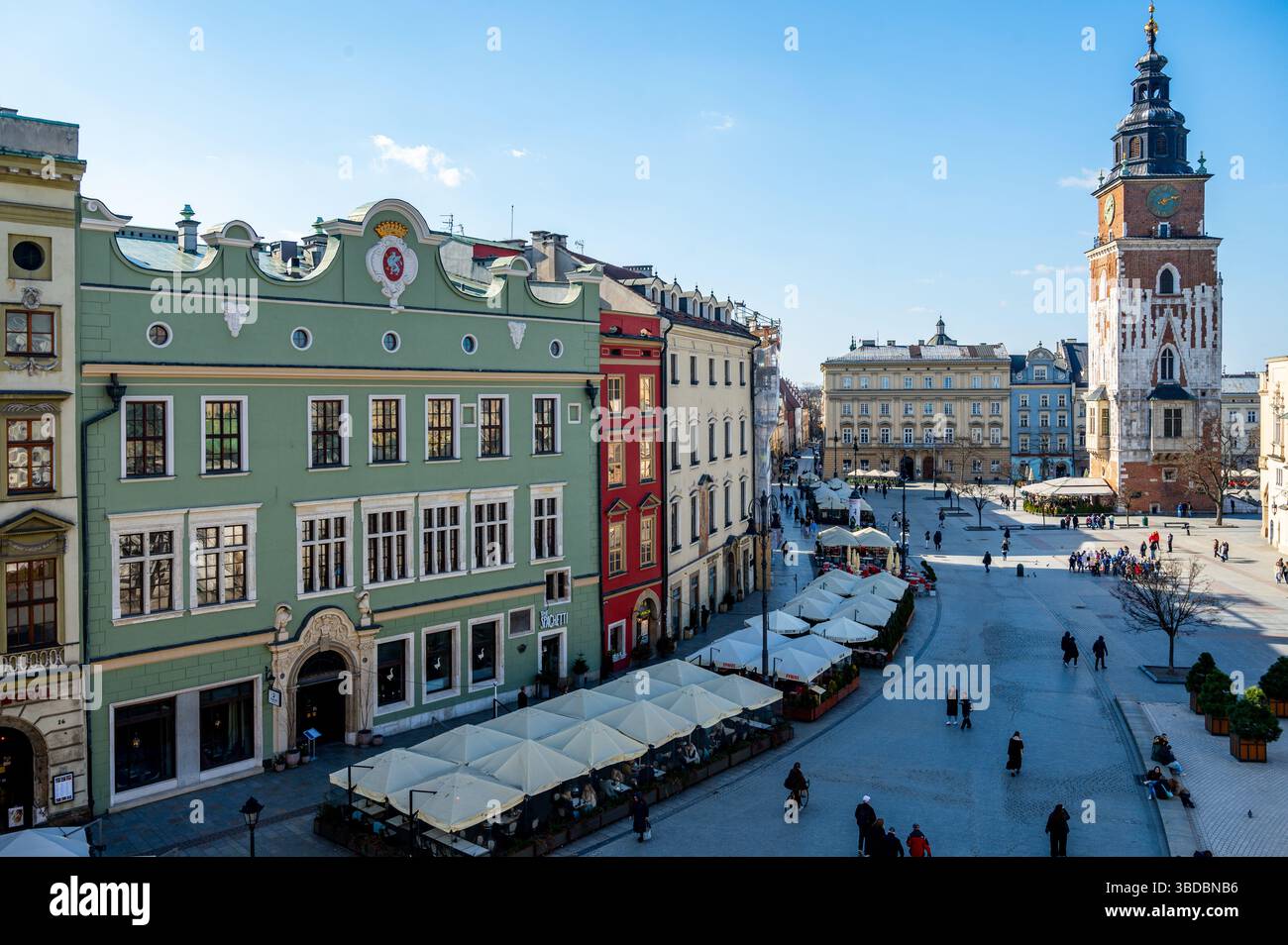 View from Venetian House Aparthotel overlooking Kraków’s Main Market ...