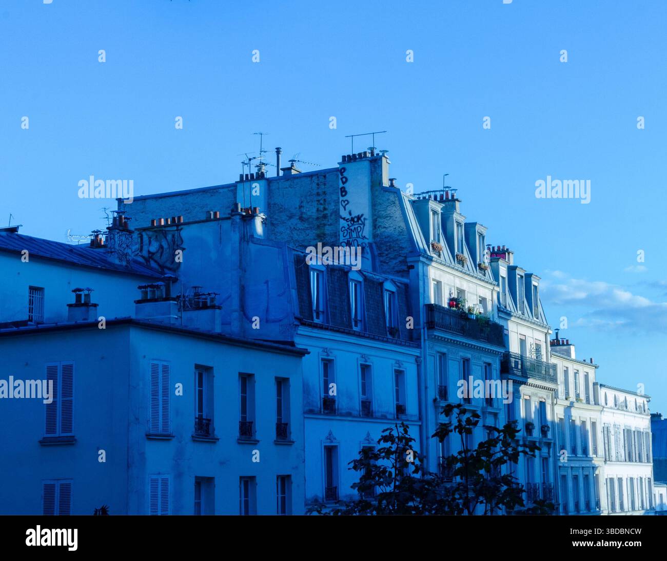 Some classic residential architecture styles in Paris, France Stock ...