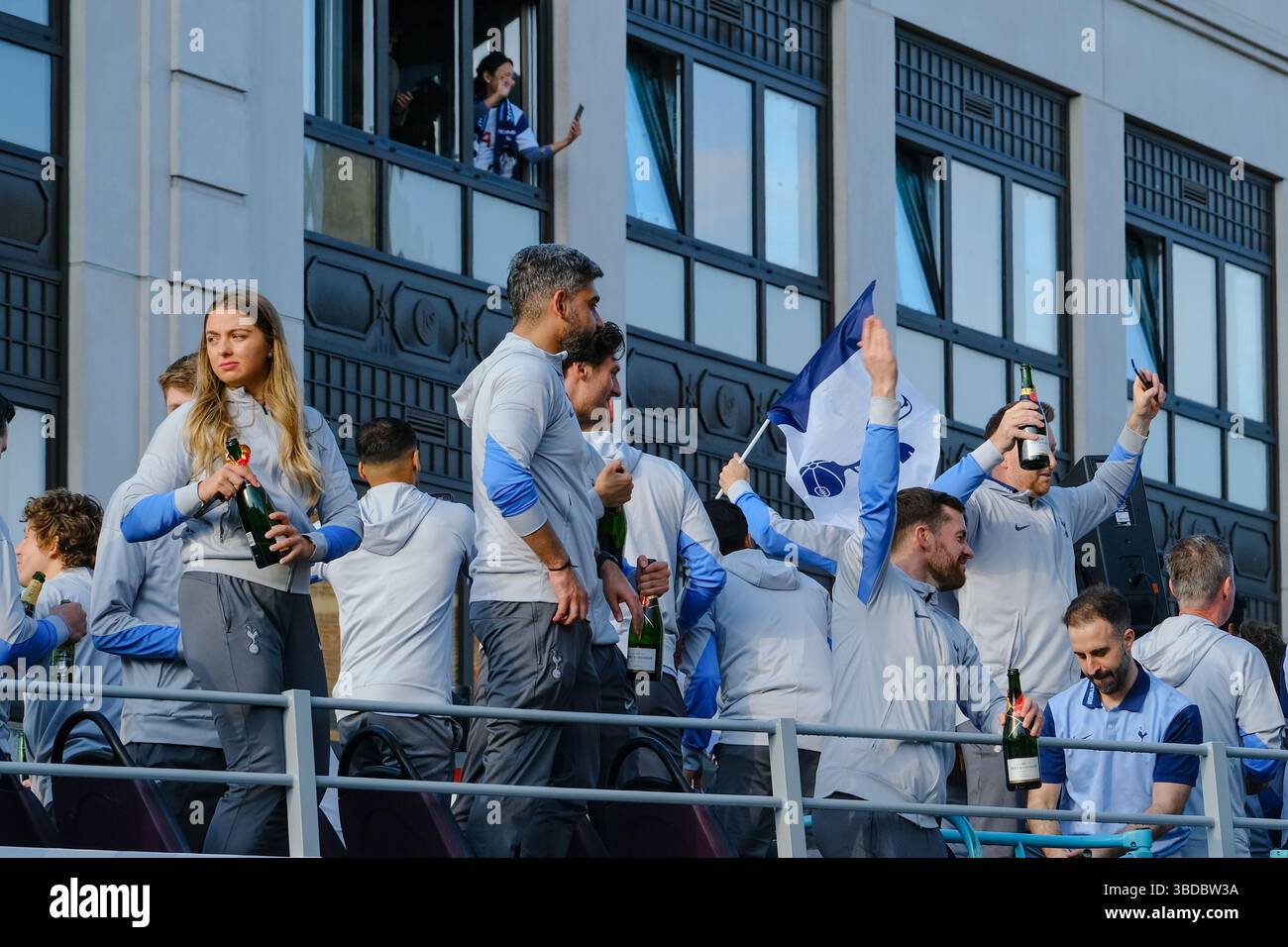 London, UK. 23rd May, 2025. Thousands of Tottenham Hotspur football ...
