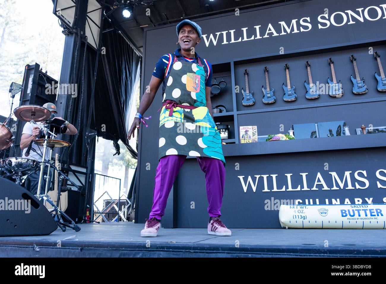 Marcus Samuelsson is seen at the Williams Sonoma Culinary Stage during ...