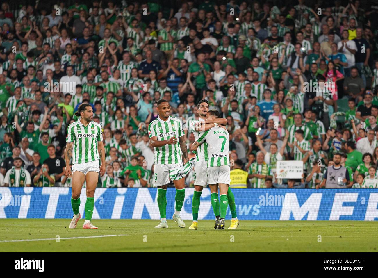 Betis players goal celebration hi-res stock photography and images - Alamy