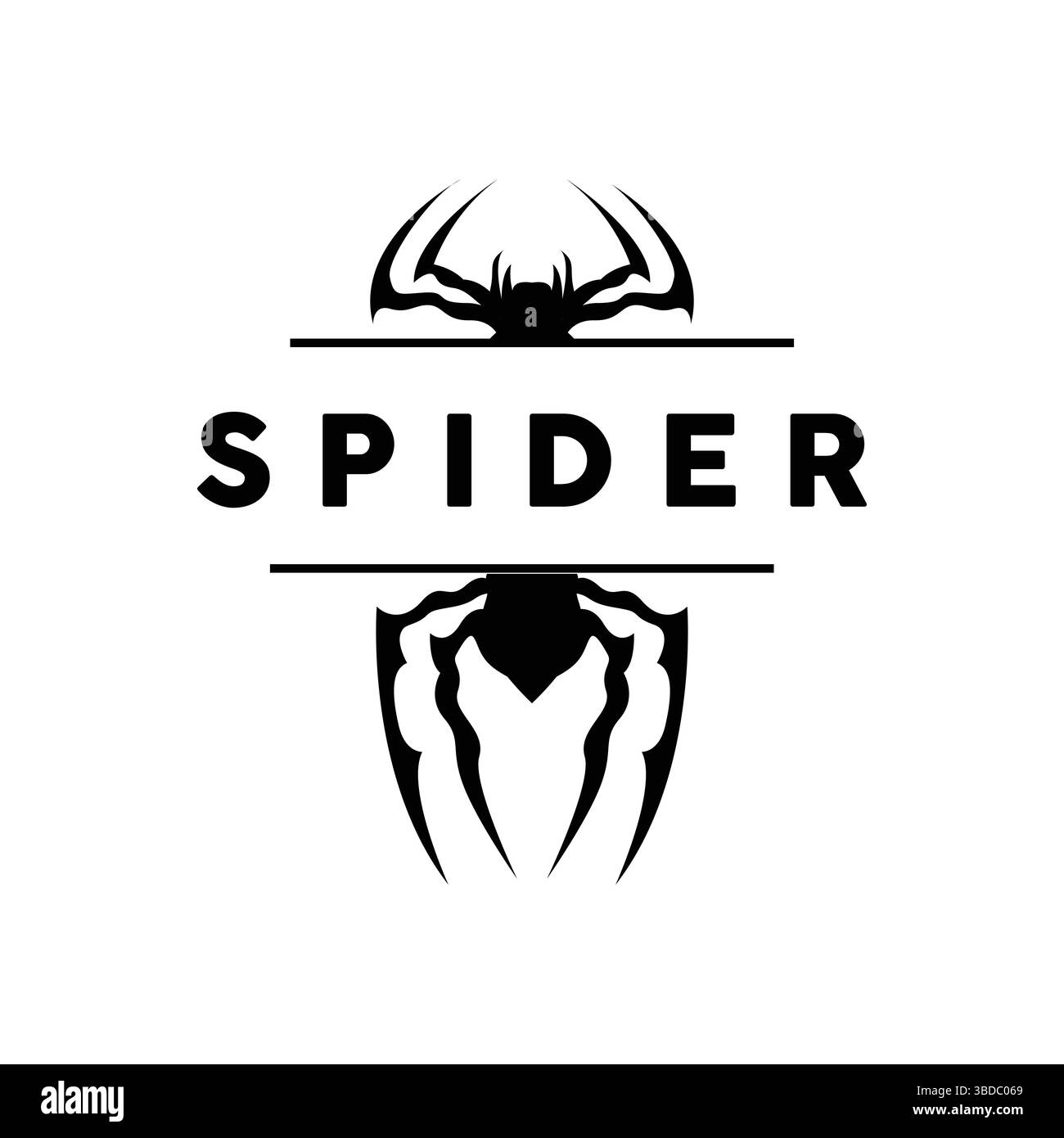 Spider Logo Animal Insect Symbol Design Simple Silhouette Illustration ...
