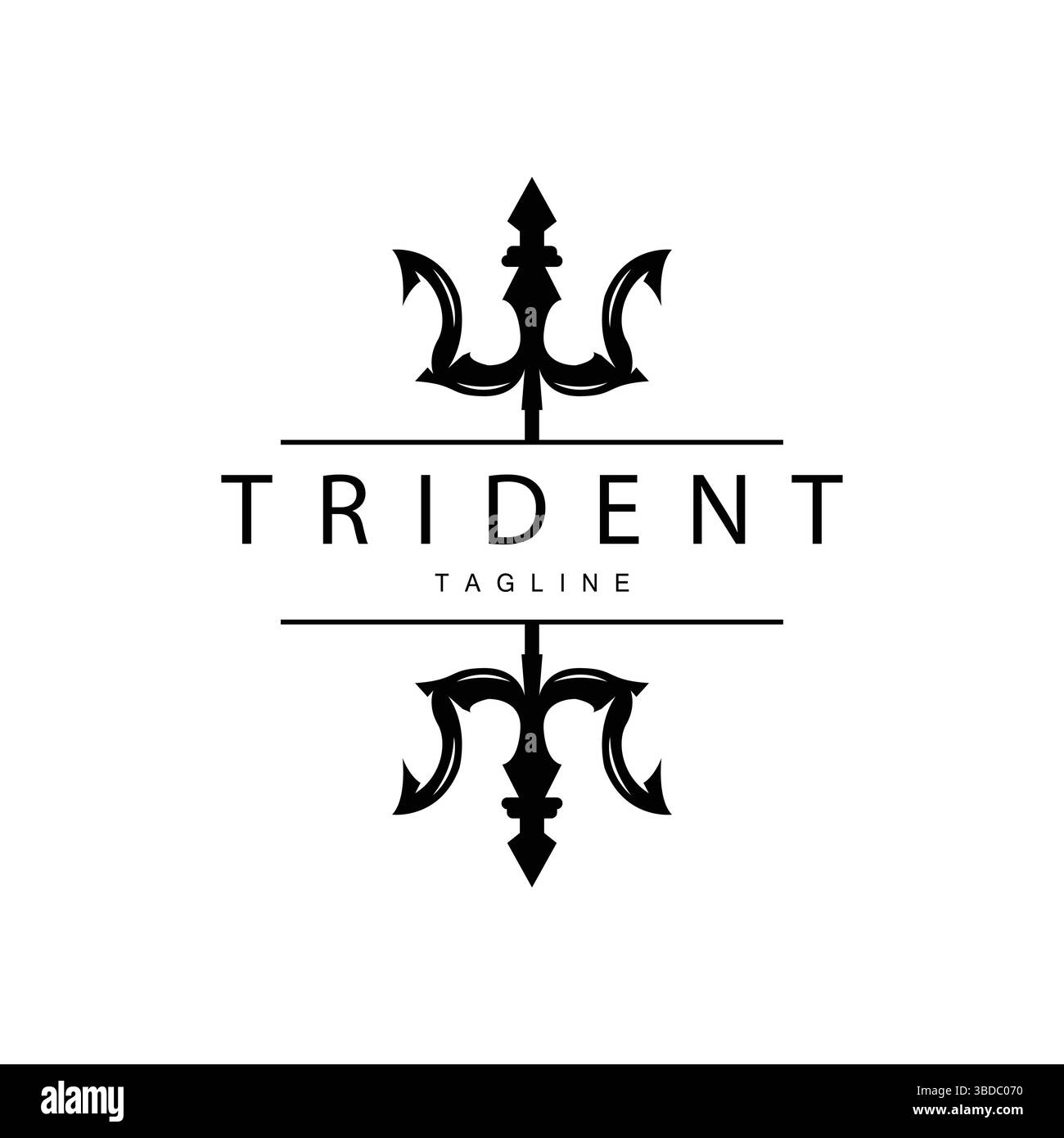 Trident Weapon Logo, Vector Spear of King Poseidon Neptune, Symbol ...