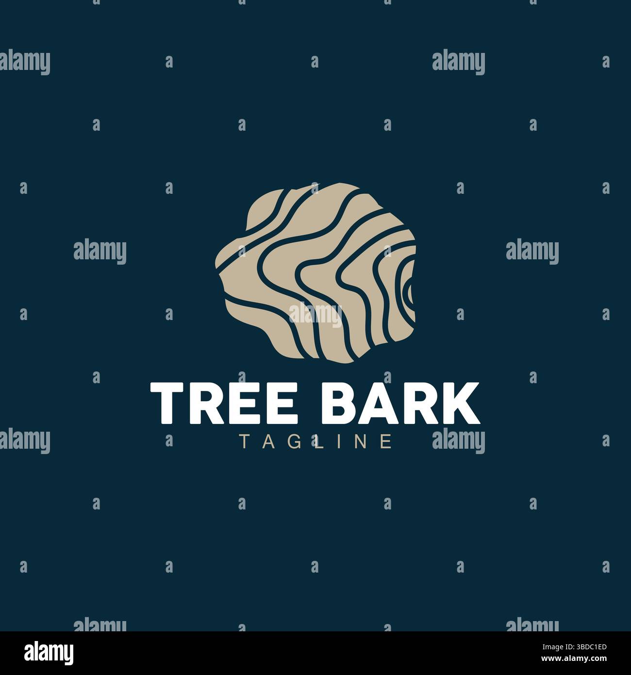 Tree Bark Logo, Wood Tree Simple Texture Vector Design, Symbol ...