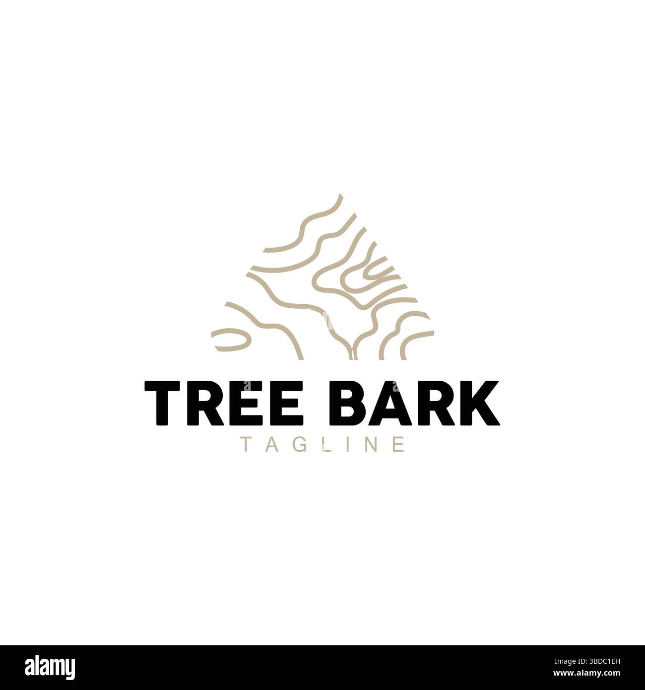 Tree Bark Logo, Wood Tree Simple Texture Vector Design, Symbol ...