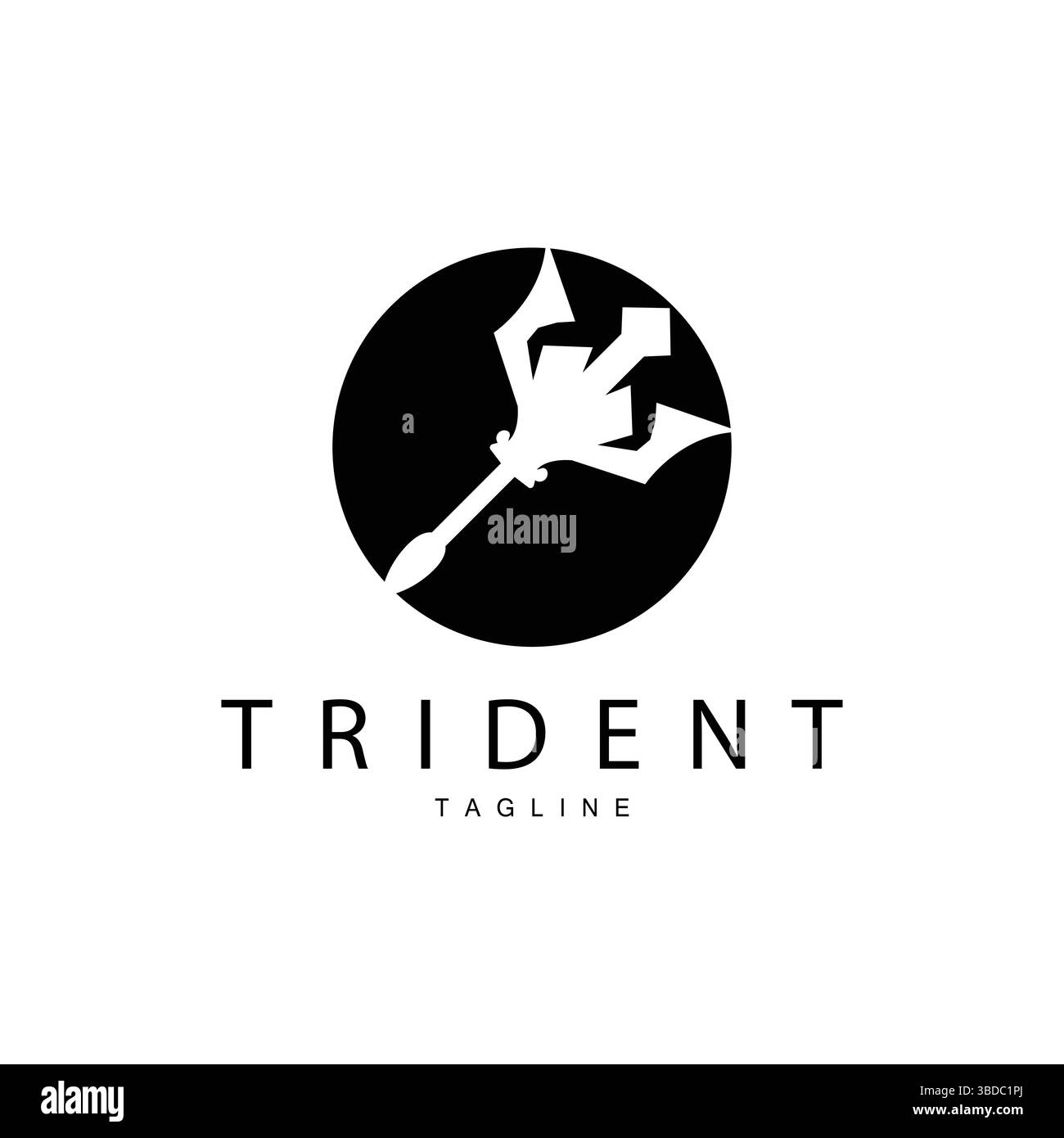 Trident Weapon Logo, Vector Spear of King Poseidon Neptune, Symbol Template Design Stock Vector ...