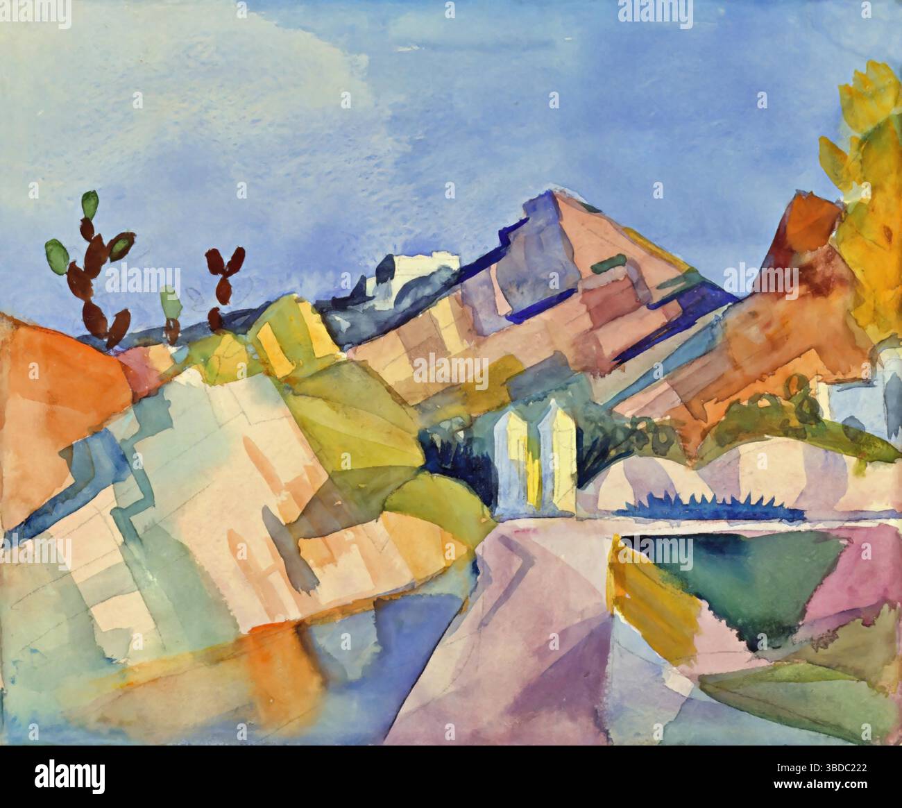 Urban landscape in style Stock Vector Images - Alamy