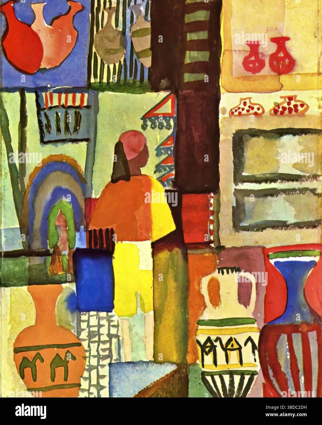 Merchant with Jugs, 1914 – August Macke Stock Vector Image & Art - Alamy