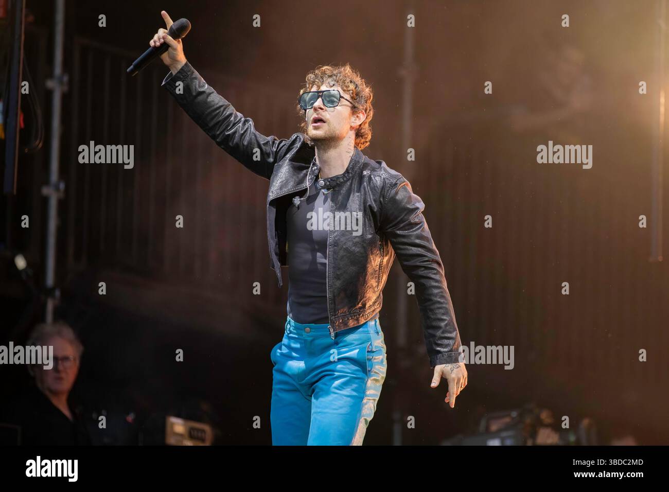 Liverpool, England, 23rd May, 2025. Tom Grennan headlining Radio 1 Main ...