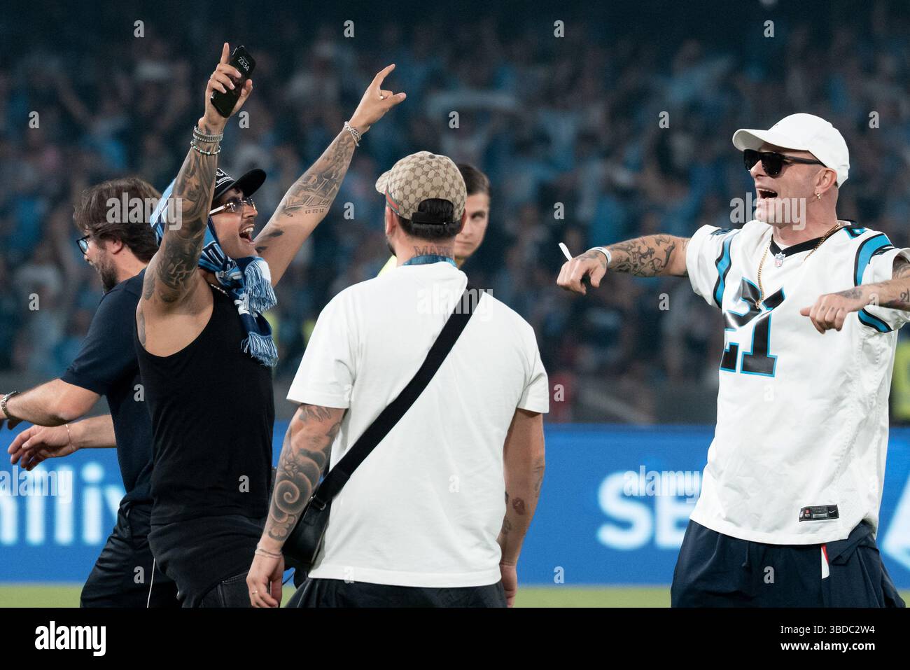 Naples, Italy. 23rd May, 2025. Italian rapper Geolier, stage name of ...