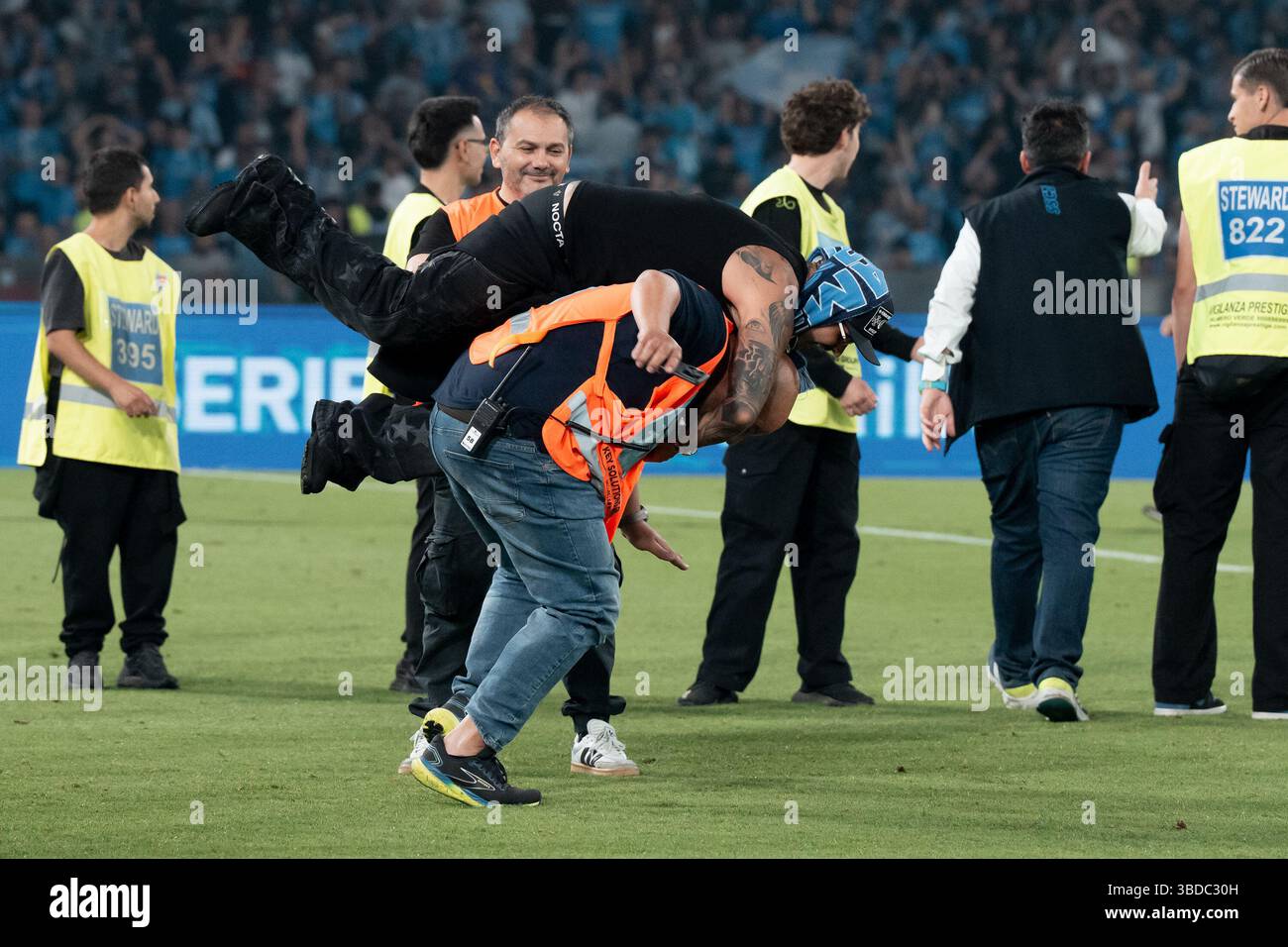 Naples, Italy. 23rd May, 2025. Italian rapper Geolier, stage name ...